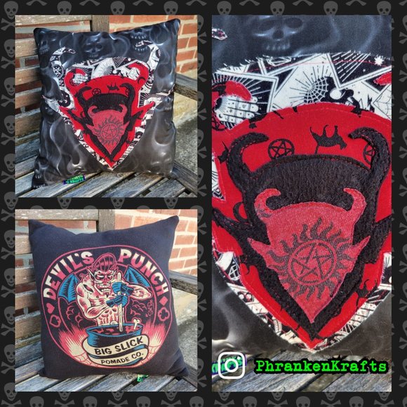 PhrankenKrafts | Accents | Layered Satan Head Devils Punch Tattoo Flash ...